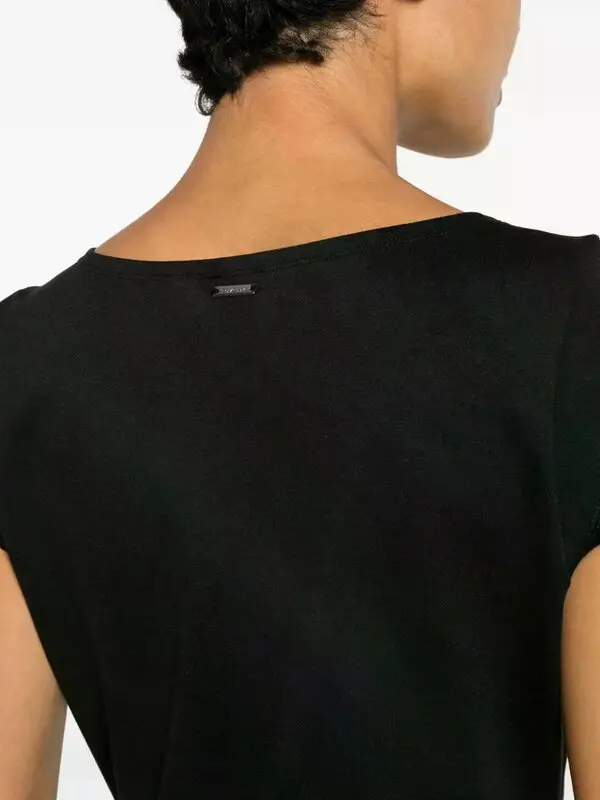 Calvin Klein Cap Sleeve Boat Neck Midi Dress