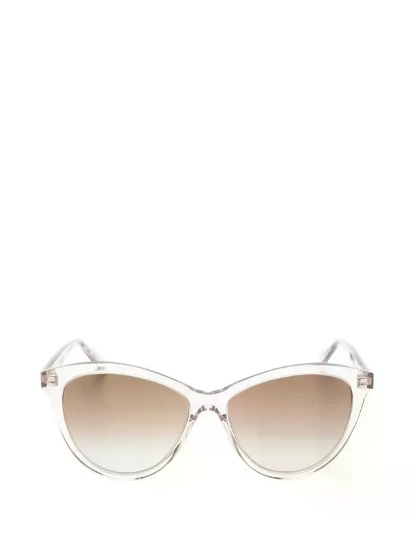 Saint Laurent Transparent Pink Cat-eye Sunglasses