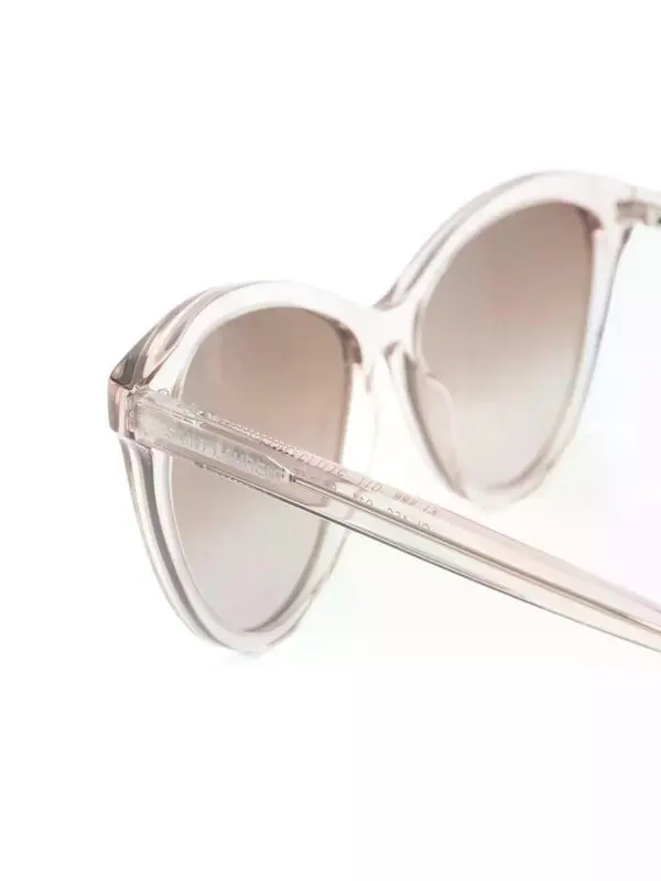 Saint Laurent Transparent Pink Cat-eye Sunglasses