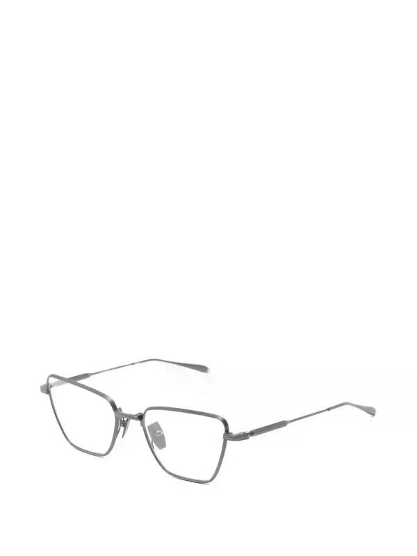 AKONI Vega Geometric-frame Glasses - Silver