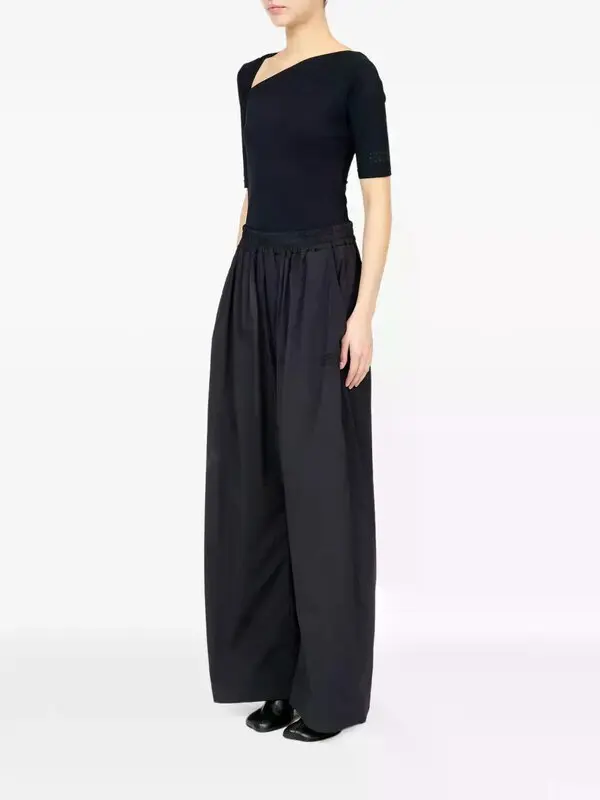 MAISON MARGIELA Logo Embroidered Nylon Drawstring Trousers