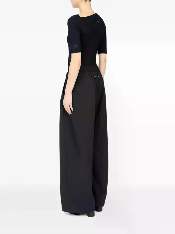 MAISON MARGIELA Logo Embroidered Nylon Drawstring Trousers