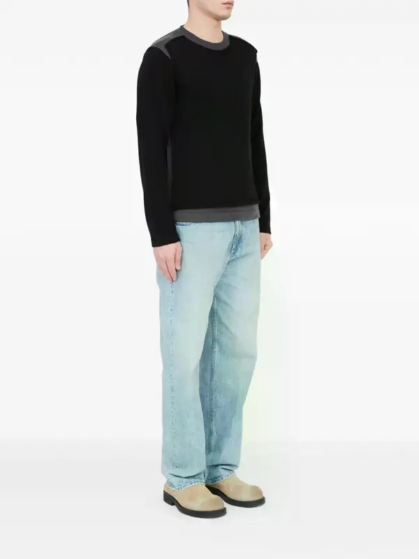 MAISON MARGIELA Crew Neck Jumper With Displaced Front Panel