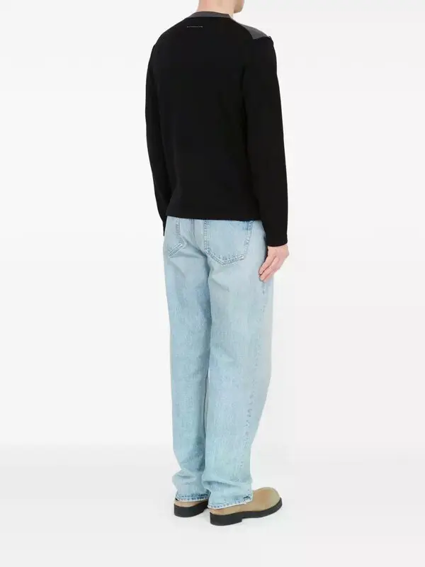 MAISON MARGIELA Crew Neck Jumper With Displaced Front Panel