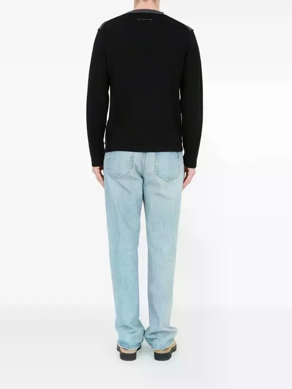 MAISON MARGIELA Crew Neck Jumper With Displaced Front Panel