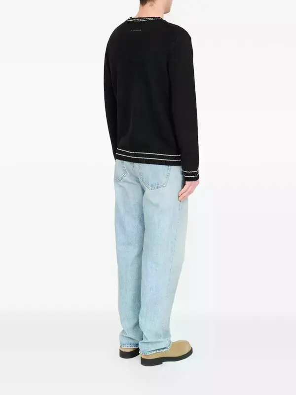MAISON MARGIELA Wool-blend Jumper With Varsity Graphic