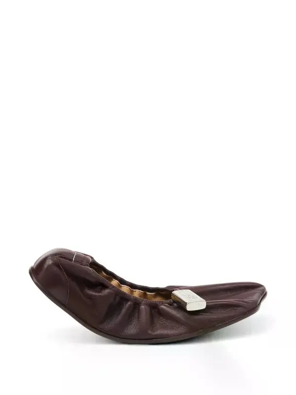 MAISON MARGIELA Anatomic Numeric-tag Ballet Flats - Brown