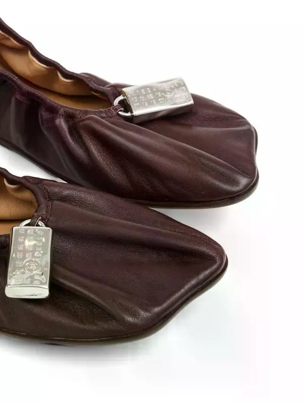 MAISON MARGIELA Anatomic Numeric-tag Ballet Flats - Brown