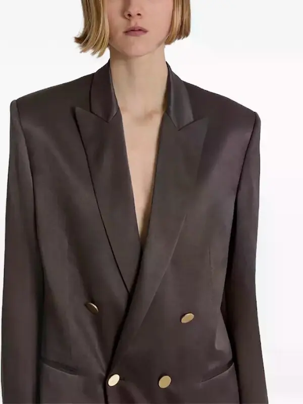 Alberta Ferretti Double-breasted Peak-lapel Blazer