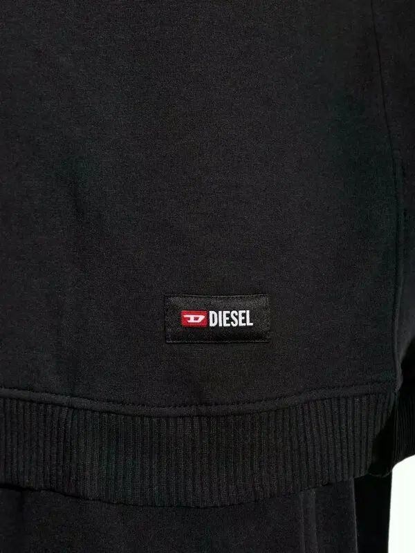 DIESEL® Crew Neck Logo Patch Sweatshirt