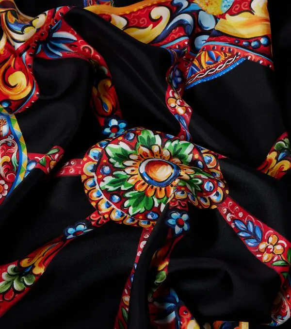 Dolce & Gabbana Carretto Silk Twill Scarf