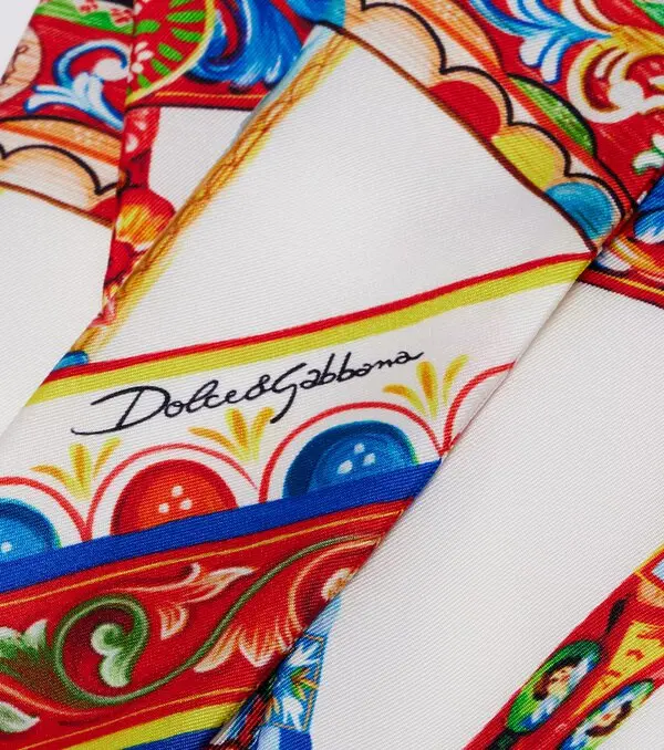 Dolce & Gabbana Carretto Silk Twill Scarf - Multicoloured