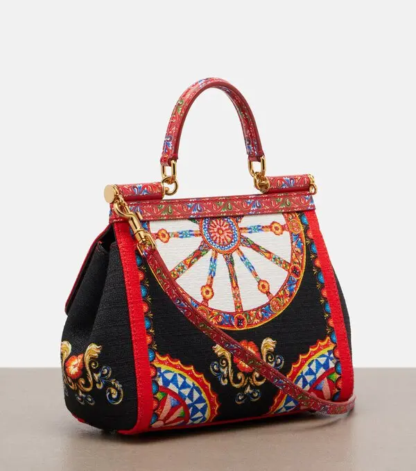 Dolce & Gabbana Sicily Medium Printed Top-handle Bag