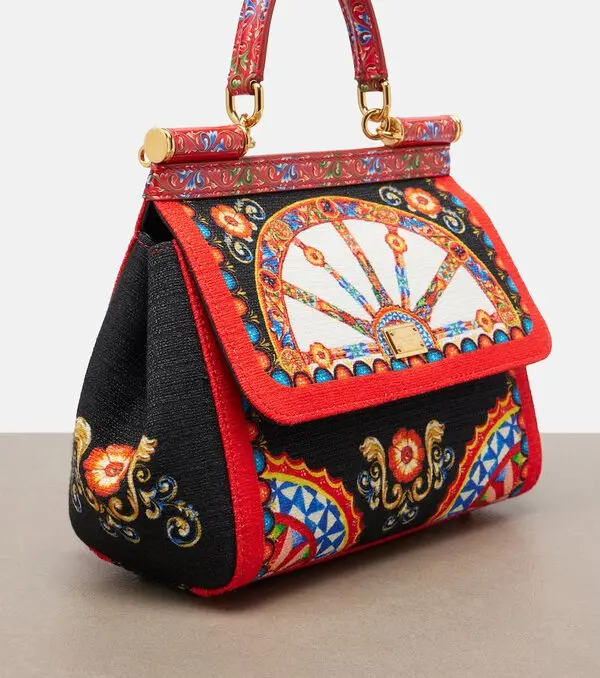 Dolce & Gabbana Sicily Medium Printed Top-handle Bag