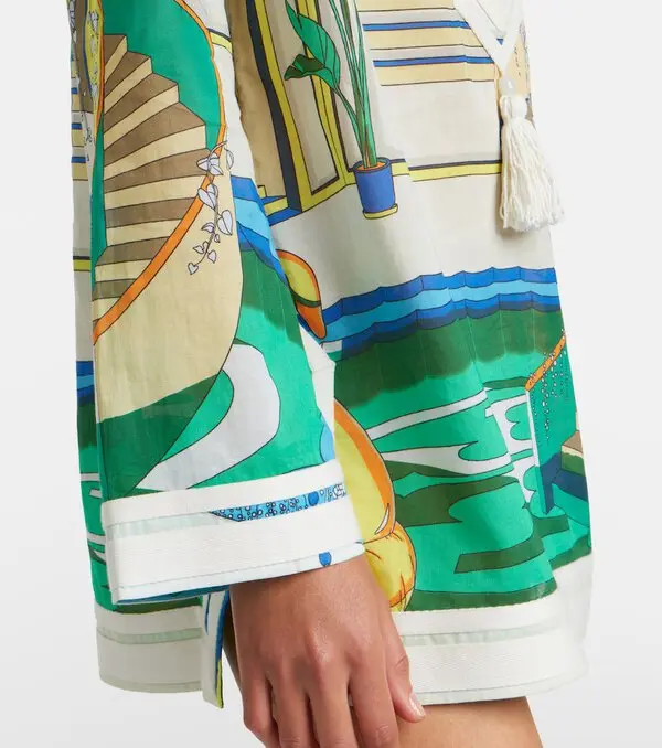 Tory Burch Printed Cotton Voile Tunic - Multicoloured