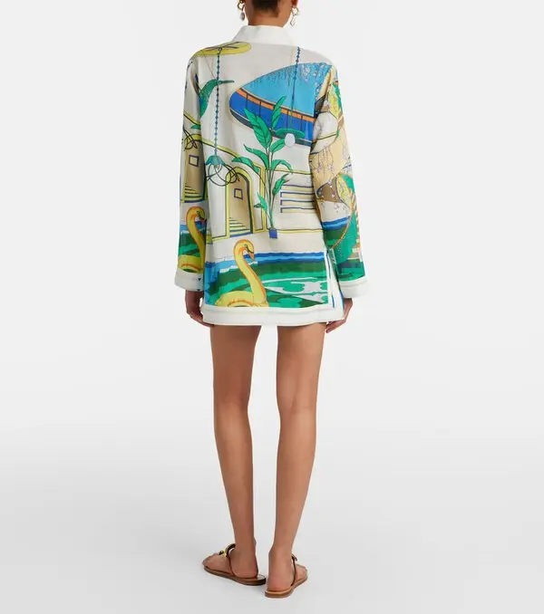 Tory Burch Printed Cotton Voile Tunic - Multicoloured
