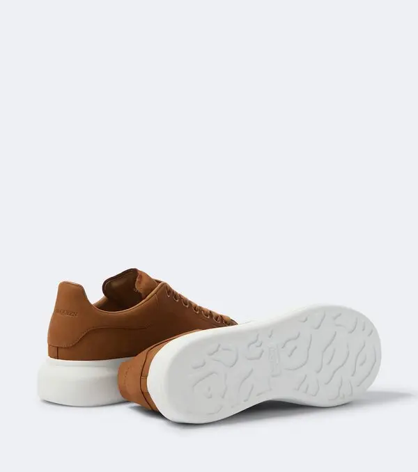 Alexander McQueen Oversized Leather Sneakers - Brown