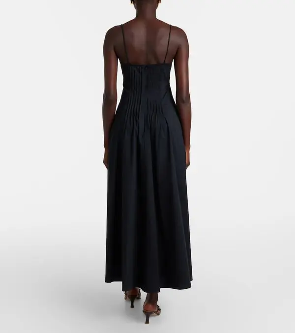 Staud Margi Cotton Poplin Midi Dress