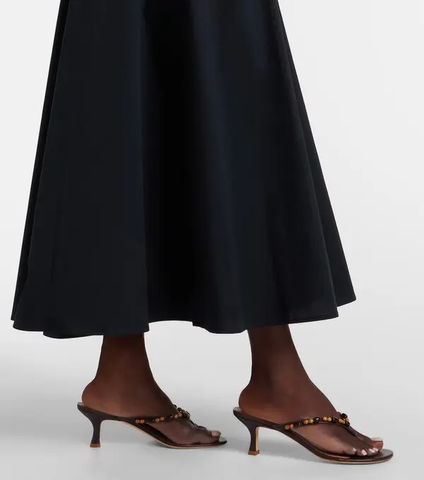 Staud Margi Cotton Poplin Midi Dress