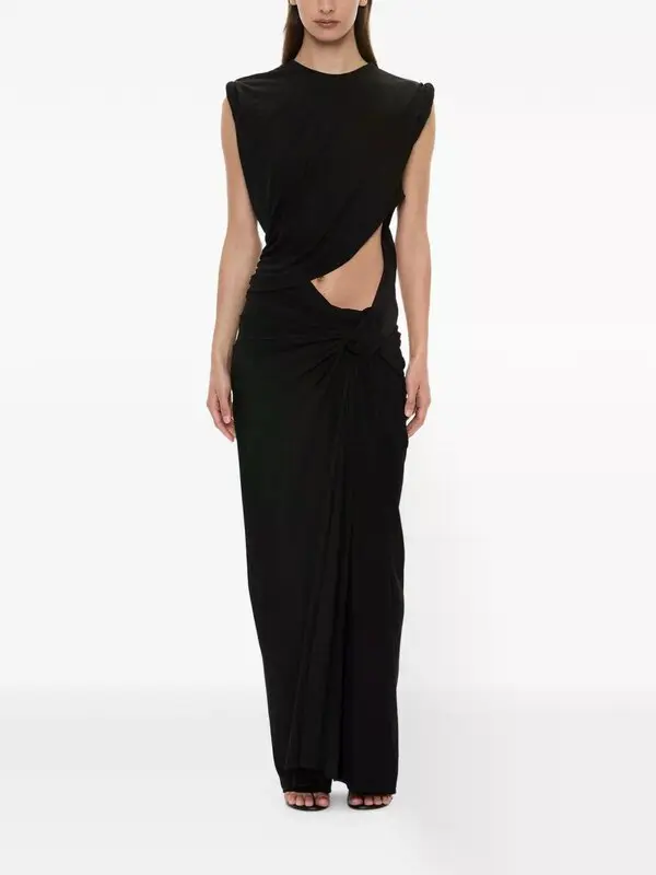 Christopher Esber Twisted Cut-out Long Dress - Black