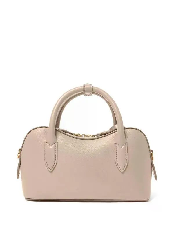 Stella McCartney Padlock Detail Grained Leather Tote Bag - Neutrals