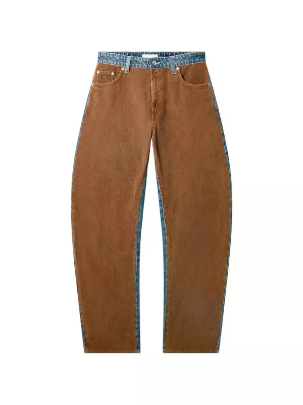 Stella McCartney Panelled Corduroy Jeans - Brown