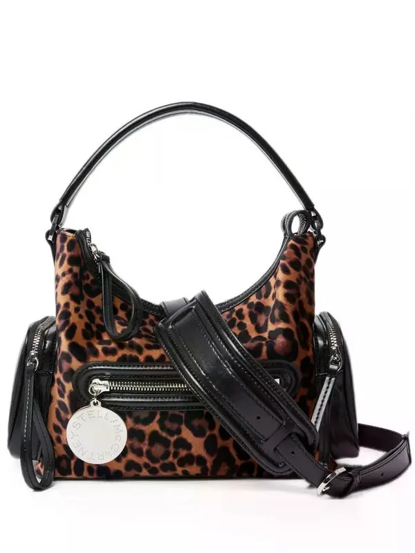 Stella McCartney Leopard Print Faux-fur Shoulder Bag - Neutrals
