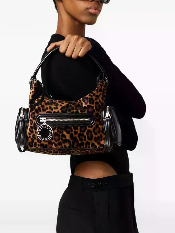 Stella McCartney Leopard Print Faux-fur Shoulder Bag