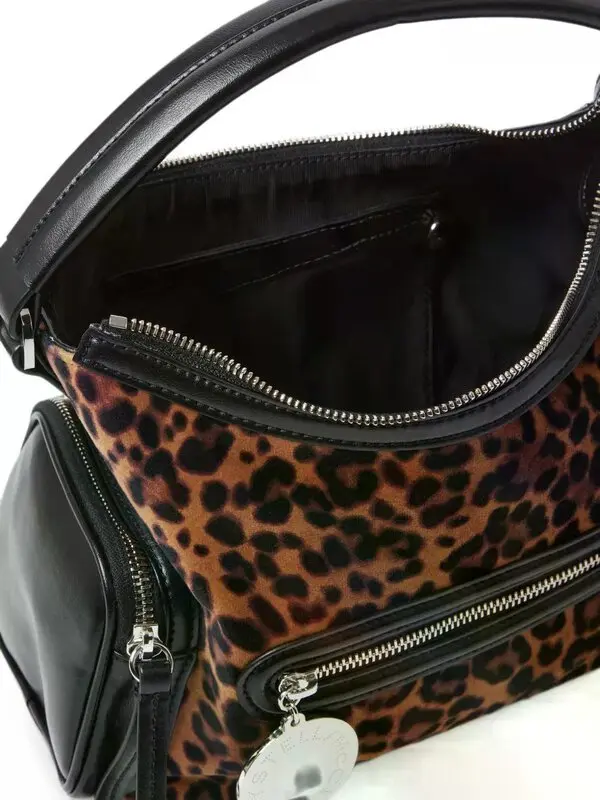 Stella McCartney Leopard Print Faux-fur Shoulder Bag