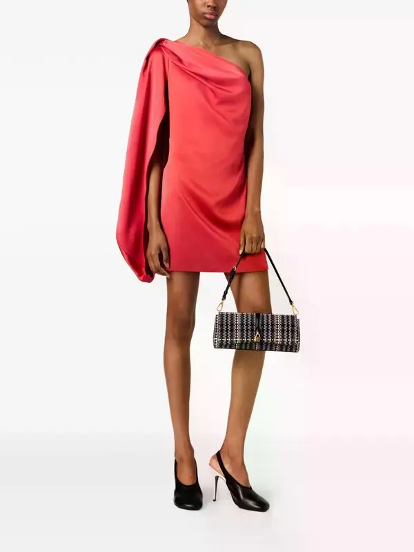 Stella McCartney One-shoulder Draped Sleeve Dress - Red