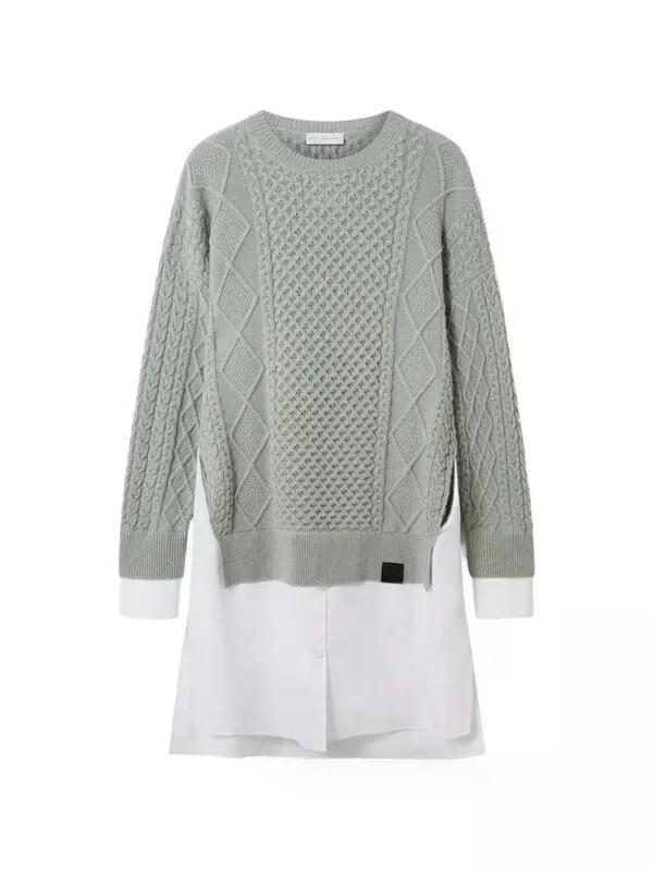 Stella McCartney Cable Knit Dress - Green