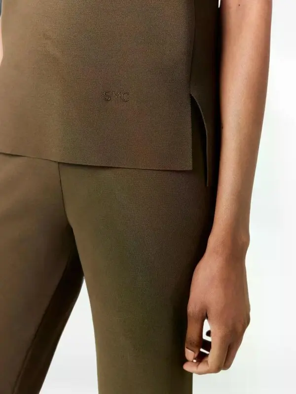 Stella McCartney Embroidered Crew Neck T-shirt - Brown