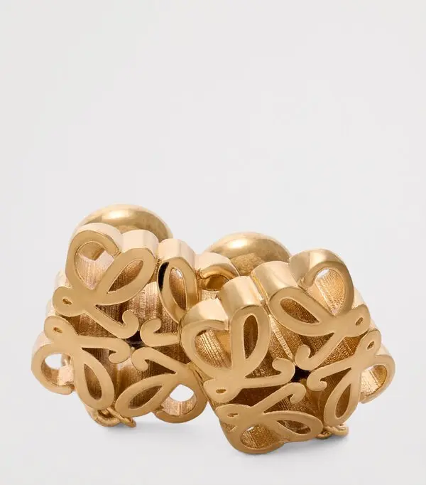 Loewe Anagram Bombé Chain Stud Earrings - Gold