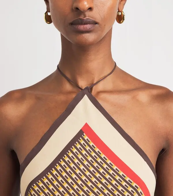 SIR. Cooper Scarf Top Geometric Print
