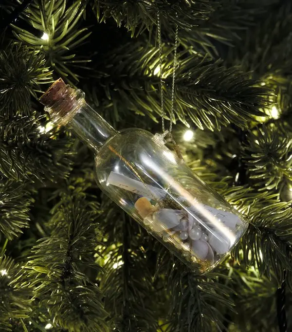 Harrods Message In Bottle Tree Decoration