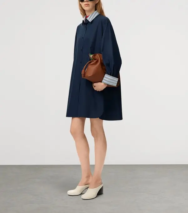 Loewe Stretch Cotton Midi Shirt Dress