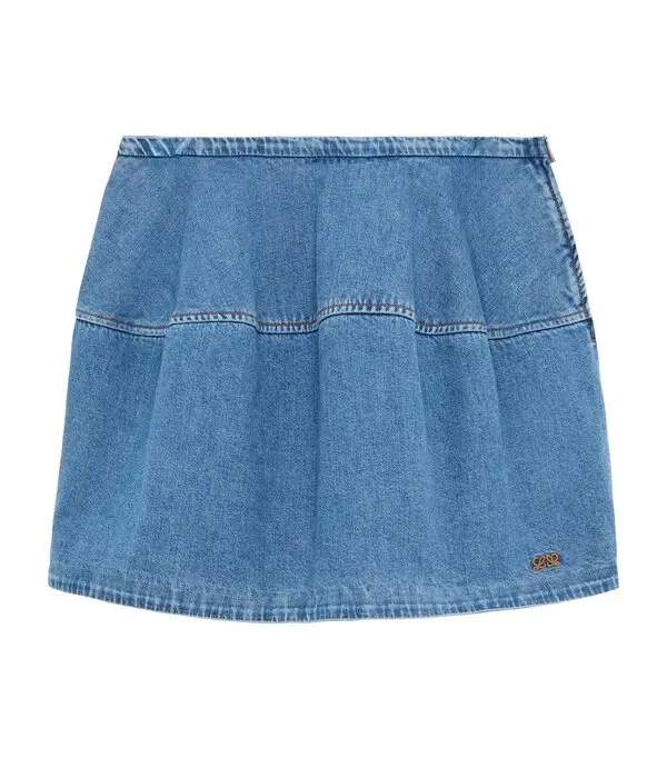 Loewe Balloon Denim Mini Skirt