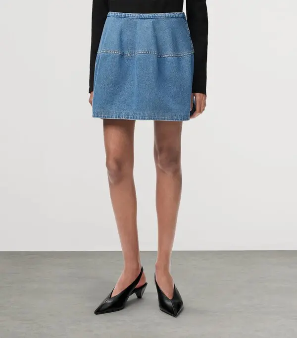 Loewe Balloon Denim Mini Skirt