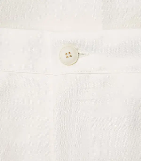 Canali Linen-silk Straight Fit Suit Trousers - Beige