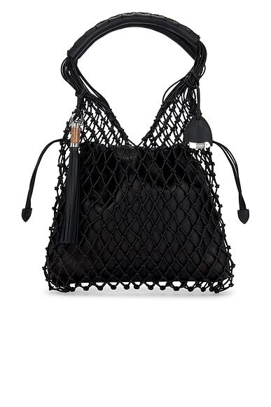 Ralph Lauren Macrame Tote Bag - Black