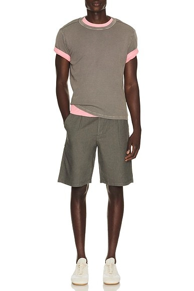Gimaguas Pleated Linen Cotton Shorts