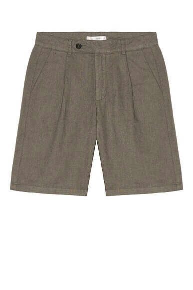 Gimaguas Pleated Linen Cotton Shorts