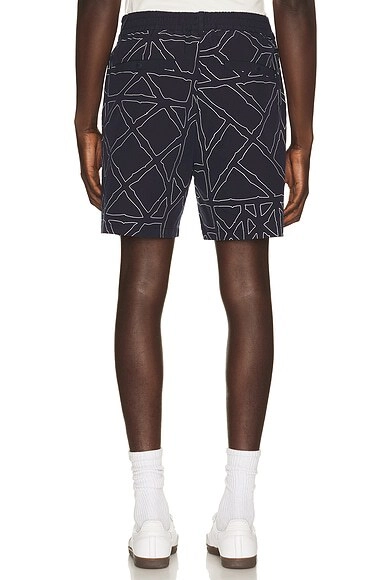 MALBON Mesh Basket Shorts - Midnight