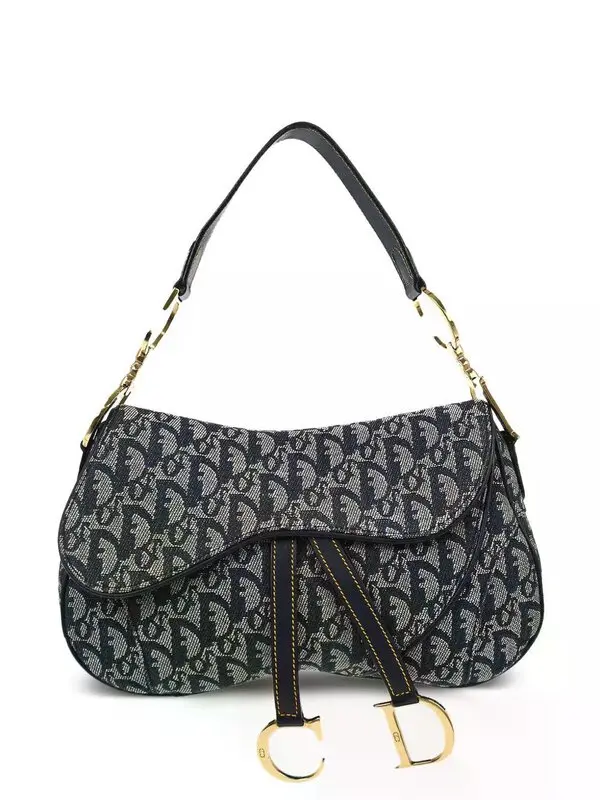 Dior 2001 Trotter Saddle Handbag - Blue