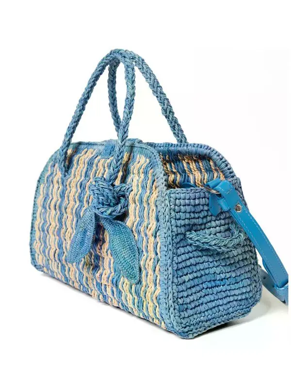 Jacquemus Small Raffia Turismo Bag - Blue