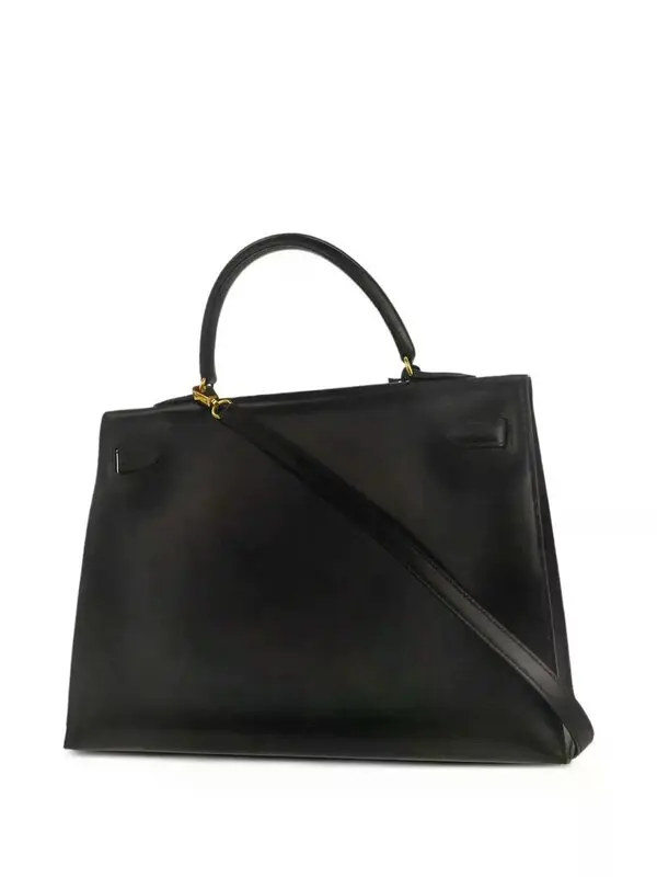 Hermès 1998 35 Kelly Sellier Tote Bag - Black
