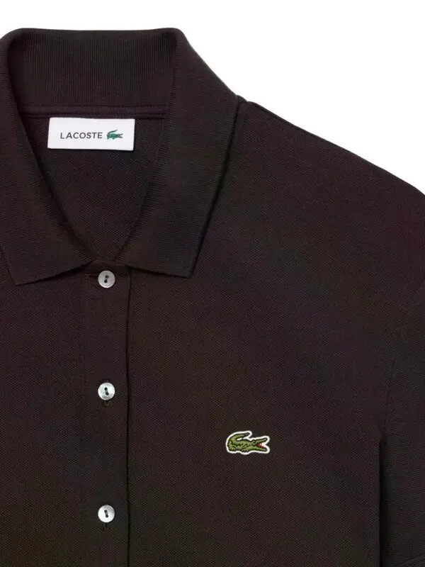 Lacoste Piqué Pleated Skirt Polo Collar Mini Dress