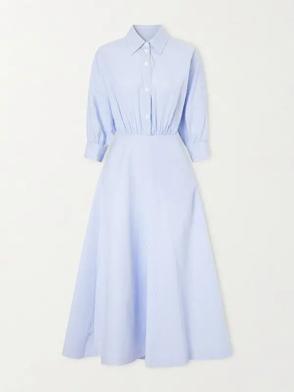 Altuzarra Striped Cotton-poplin Shirt Dress