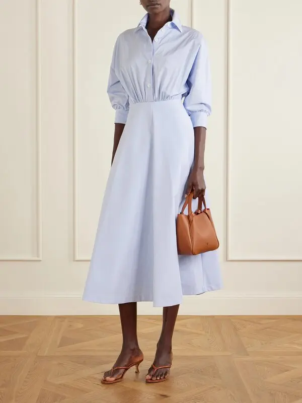 Altuzarra Striped Cotton-poplin Shirt Dress
