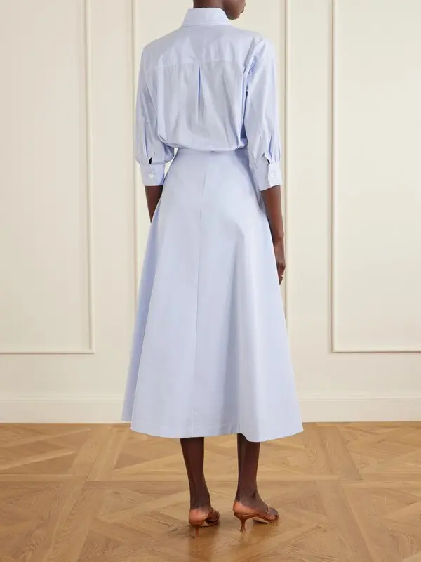 Altuzarra Striped Cotton-poplin Shirt Dress